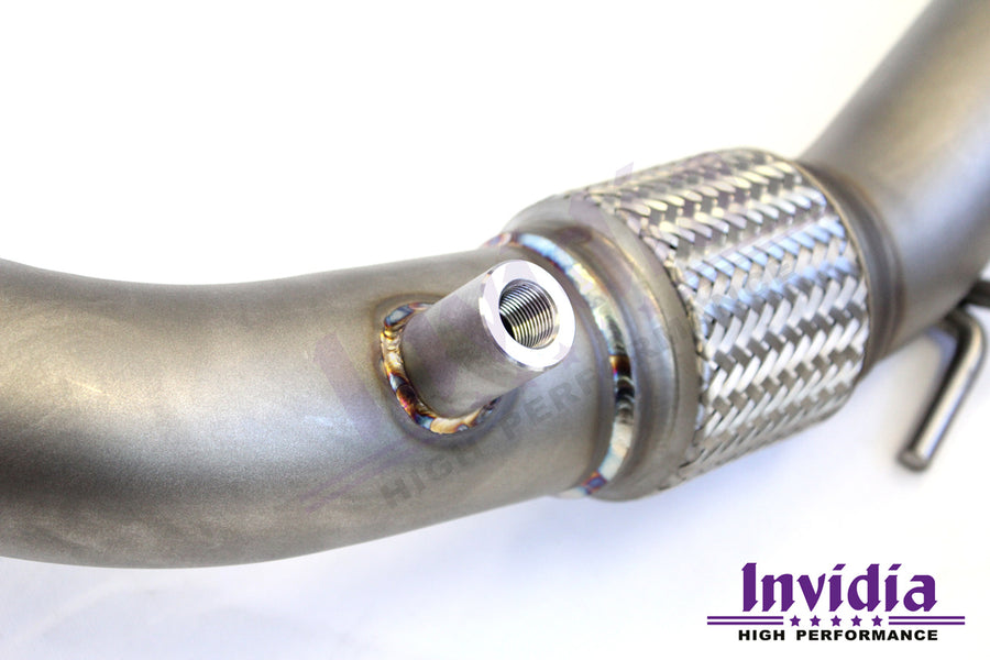 Invidia Down Pipe with High Flow Cat - Audi S3 8V/VW Golf R Mk7, Mk7.5 ...